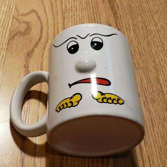 Unbranded | Dining | Angry Face Coffee Cup Mug 3d Nose | Poshmark